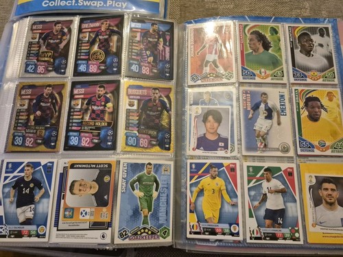 4 Full Folders Of Match Attax, Score Panini, Xl Adrenalyn Cards With ...
