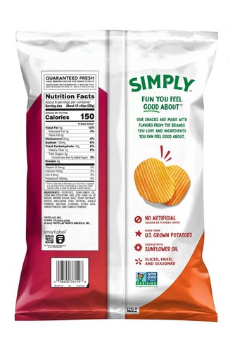🟠 New Exclusive Simply Ruffles Hot & Spicy Red Peppers Potato Chips 7oz ...