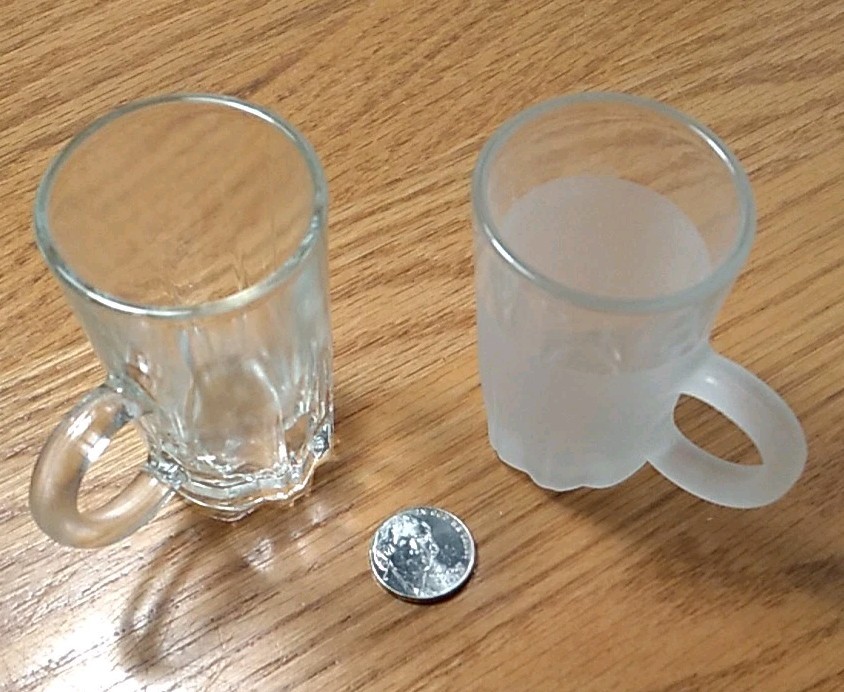 Fifth Avenue CHECKERS GLASS 27 Piece Shot Glass Mug Pieces & BOARD ...