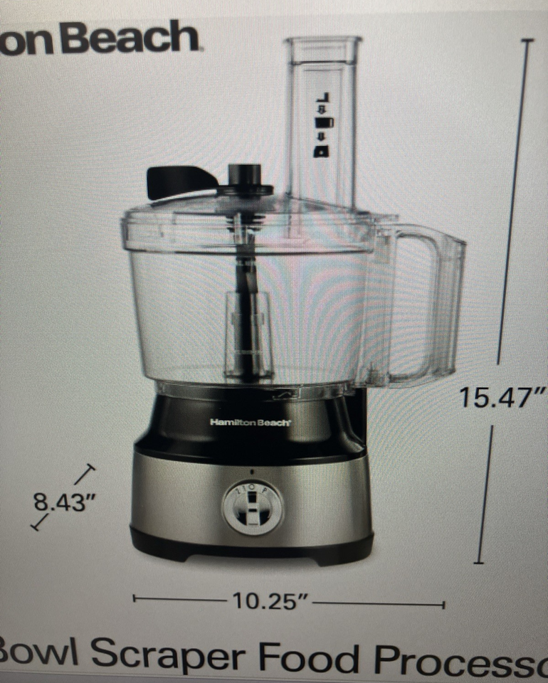 Hamilton Beach Food Processor & Vegetable Chopper, Stainless Steel ...
