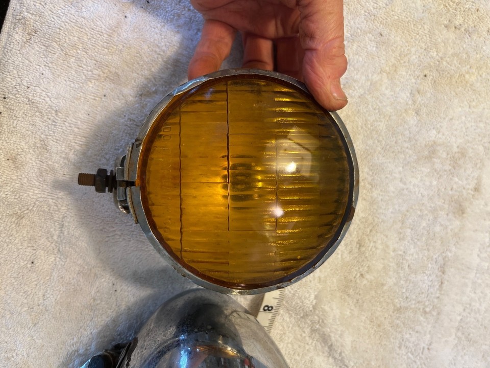 Vintage Do Ray 510 Old Chrome Spot Lights Fog Harley Flathead Knuckle ...