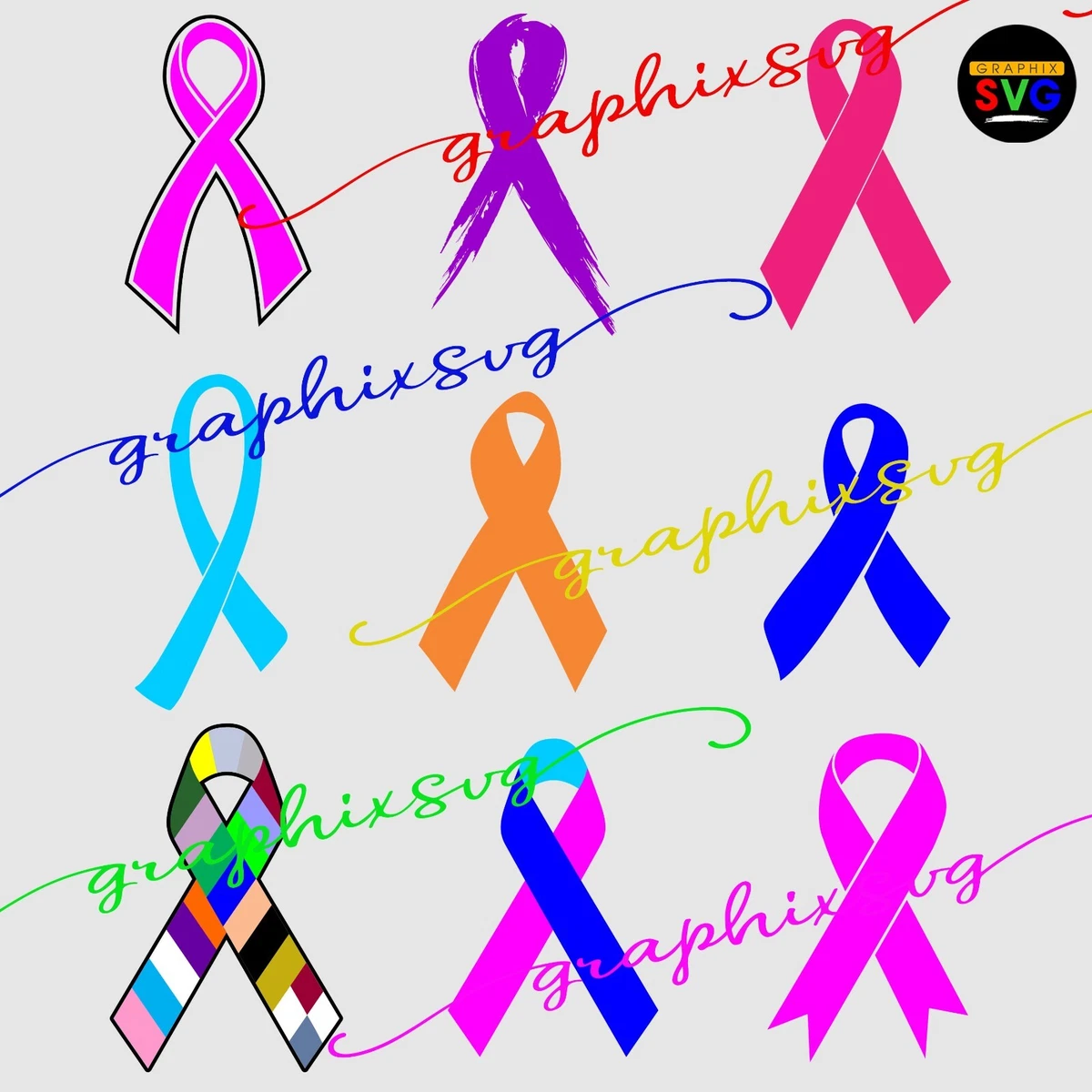 Rubin Design Studio Cancer Ribbons Chart With Names 36 X 44, 41% OFF