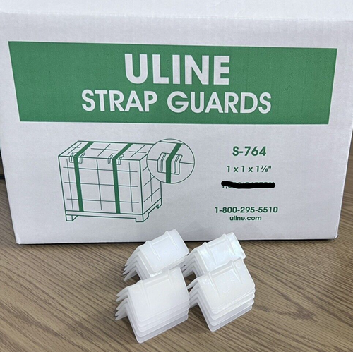 Uline S-764 Strap Guards - 1" x 1" x 1-7⁄8" White Plastic Qty 20 | eBay