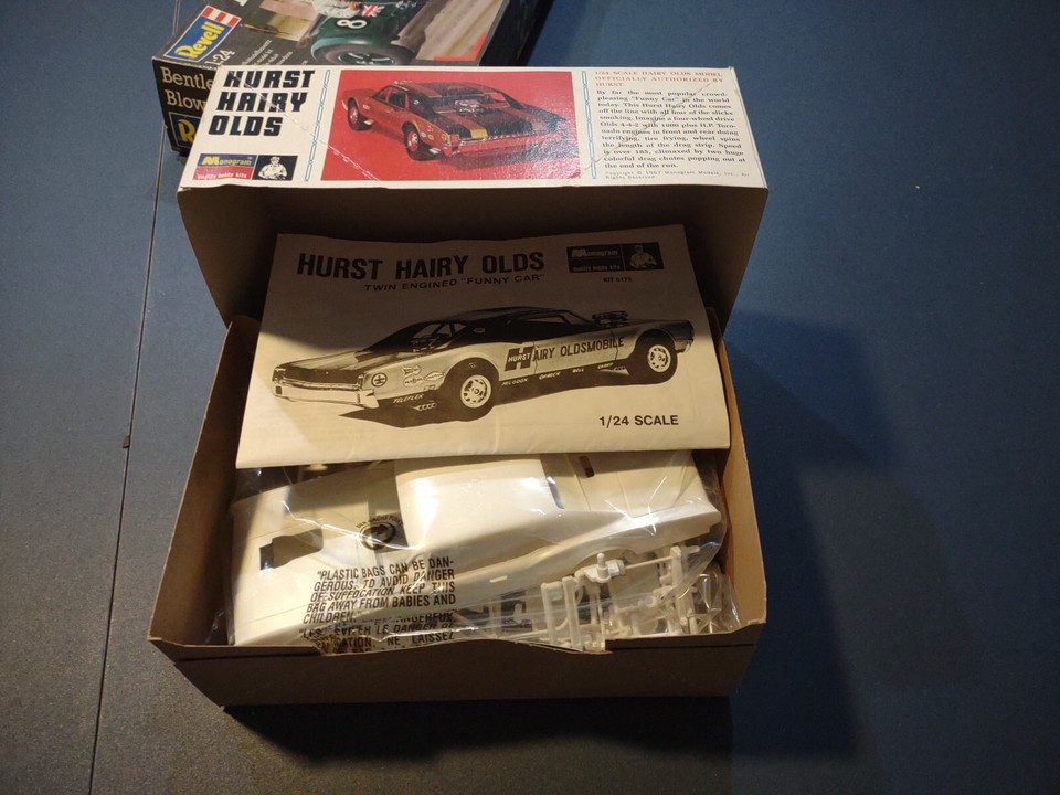 HURST HAIRY OLDS FUNNY CAR- Monogram 1995. OPEN BOX NOT SEALED | eBay