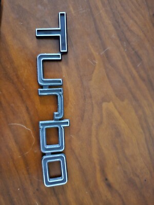 Volvo 240 Turbo Badge Emblem Logo OEM Trunk Metal OEM Original 1981 ...