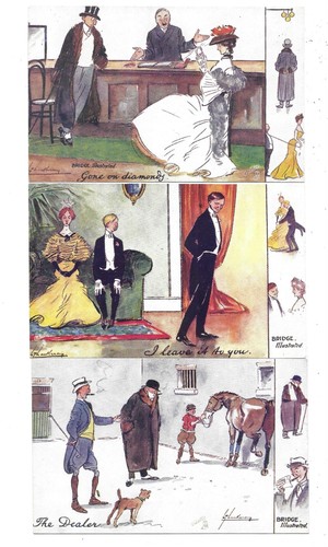 Set of Six - Lance Thackeray - Bridge Illustrated - Tuck, Number 9062 ...