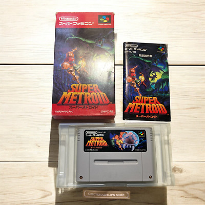 Nintendo Super Famicom Super Metroid Complete Set SFC Boxed Working ...