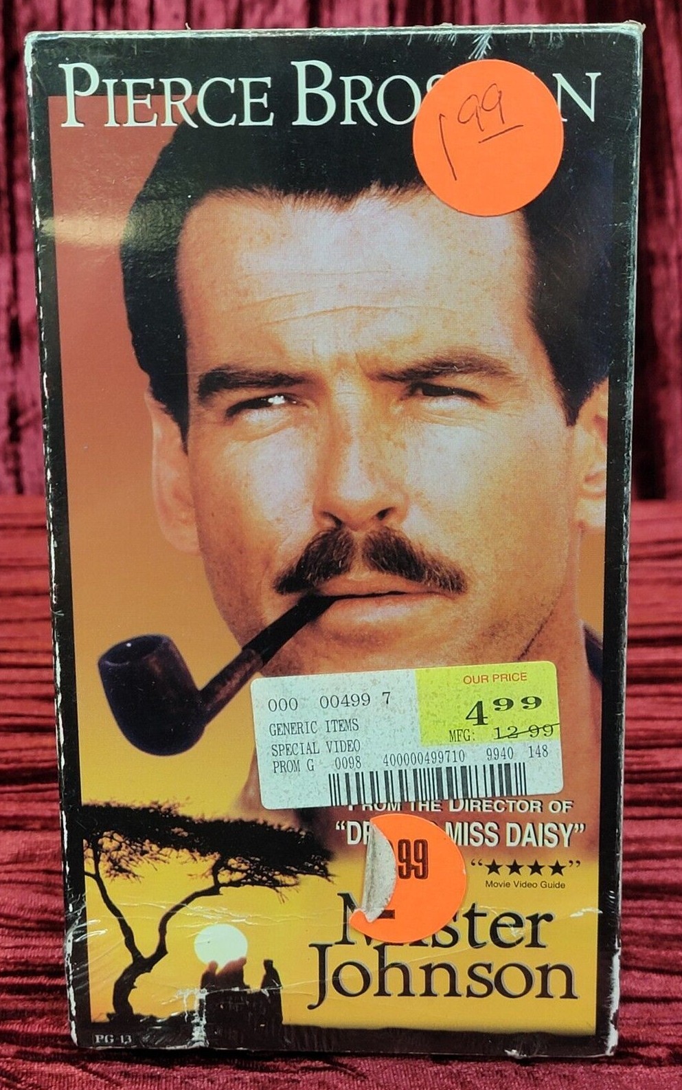 VINTAGE Mister Johnson (VHS, 1999) Pierce Brosnan Edward Woodward NEW ...