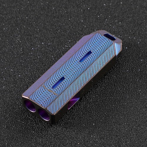 Titanium Emergency Whistle Survival Safety Whistle Double Tubes Outdoor ...