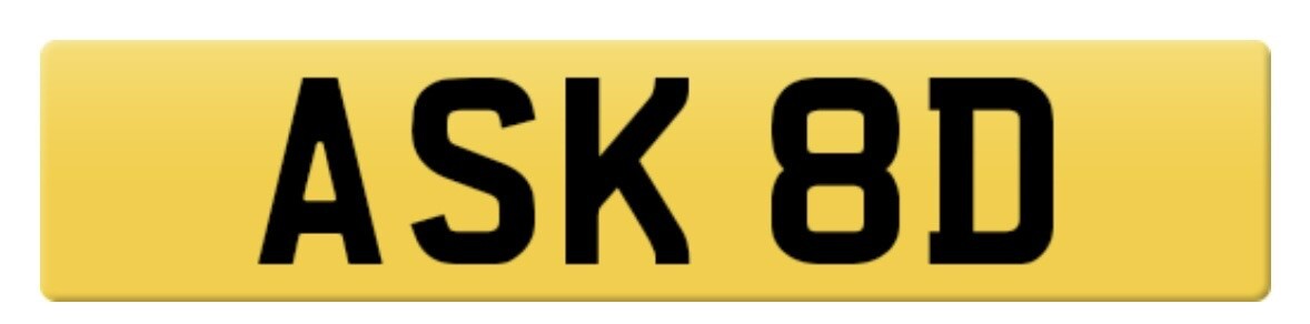 ASK 8D Cherished SINGH Jatt Sikh Reg Private Number Plate DVLA - ASK 80 ...