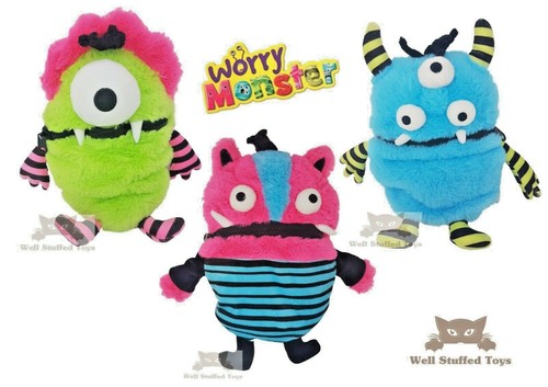 Worry Monster Plush Soft Toy Teddy 11" Anxiety Stress Kids Children ...