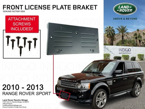 2010-2013 Range Rover Sport Front Bumper License Plate Holder Mounting ...