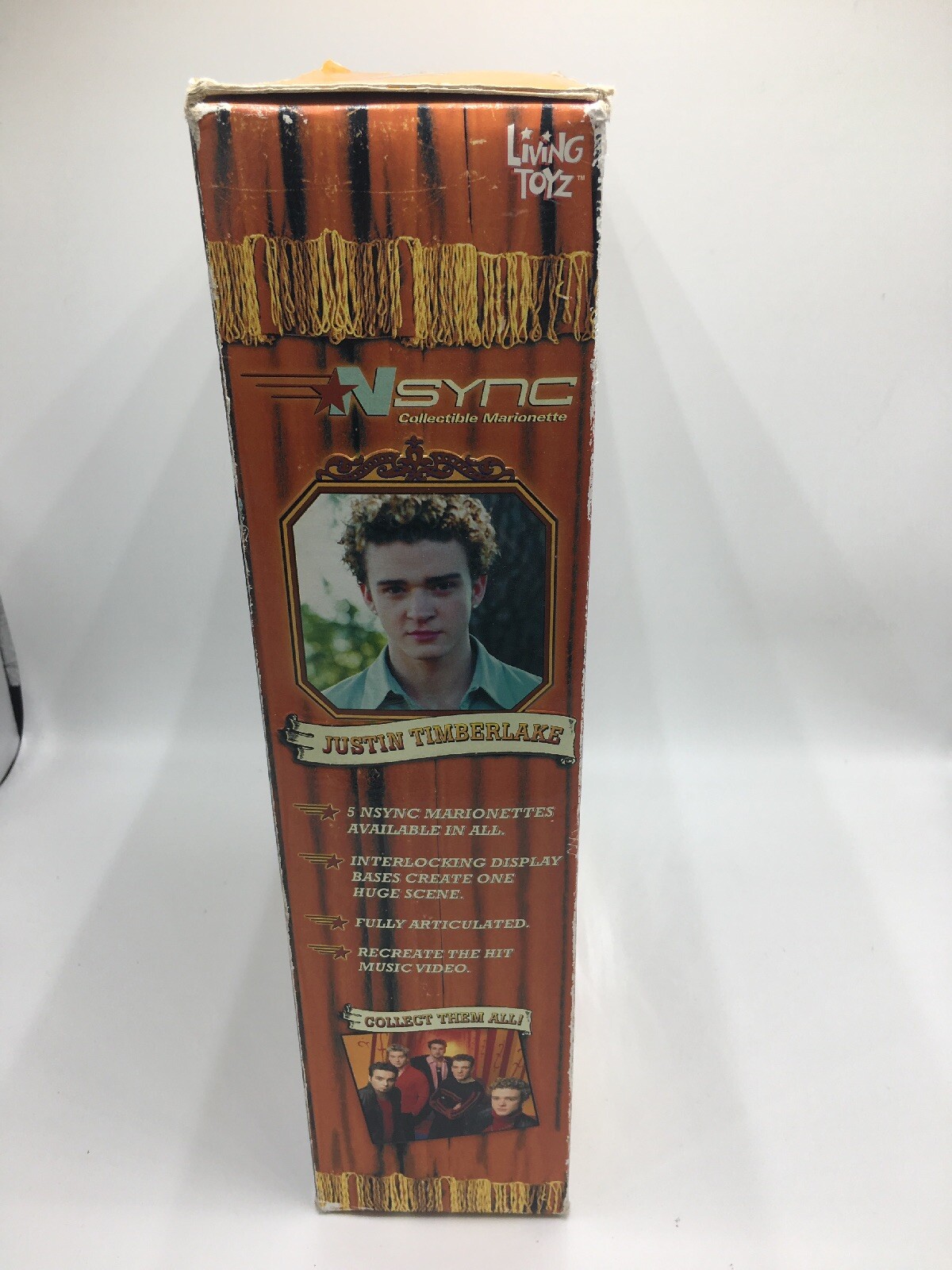 LIVING TOYZ NSYNC COLLECTIBLES MARIONETTE Justin Timberlake DOLL FIGURE ...