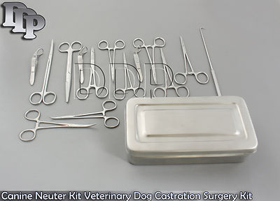 Canine Neuter Kit Veterinary Dog Castration Surgery Kit Professional DS ...