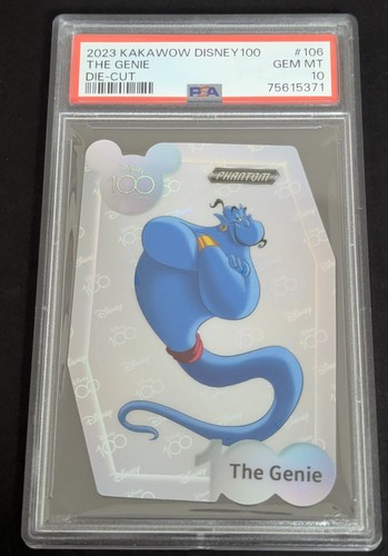 2023 Kakawow Phantom Disney Genie #106 Aladdin Die-Cut Holo Graded PSA ...