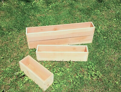 Custom Eastern Red Cedar Window Planter Box – Organic, Handmade, Any ...