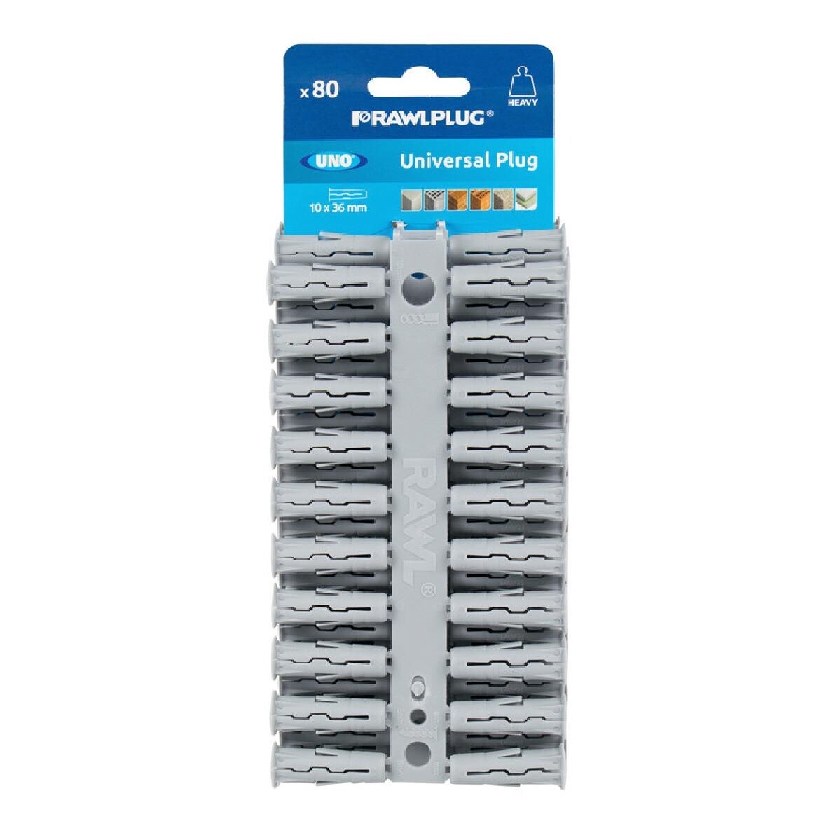 Rawlplug UNO Universal Wall Rawl Plug Fixings Anchors 5mm, 6mm, 7mm ...