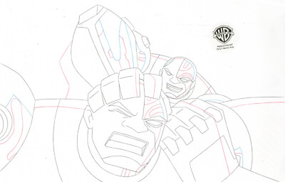 Teen Titans Animated Series- Original Production Drawing-Cyborg/Nega ...