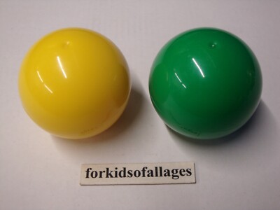2 KNEX BALLS Yellow & Green Replacement Ball Machine Parts / Pieces | eBay