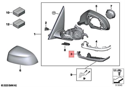 Genuine BMW X3 X4 M X5 G01 G02 G05 G07 Lower Housing Section Left ...