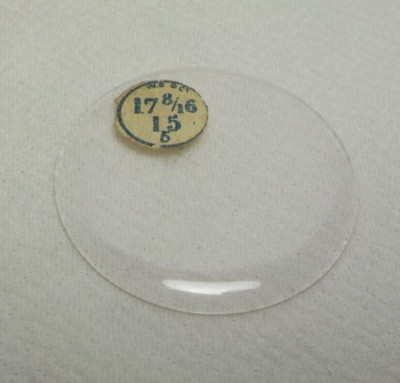 GLASS POCKET WATCH CRYSTAL NEW OLD STOCK SIZE 17 8/16 WATCHMAKER PART ...