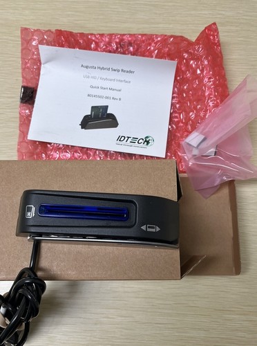 ID Tech Augusta USB Hybrid Swipe HID MSR & EMV Magnetic Card Reader ...