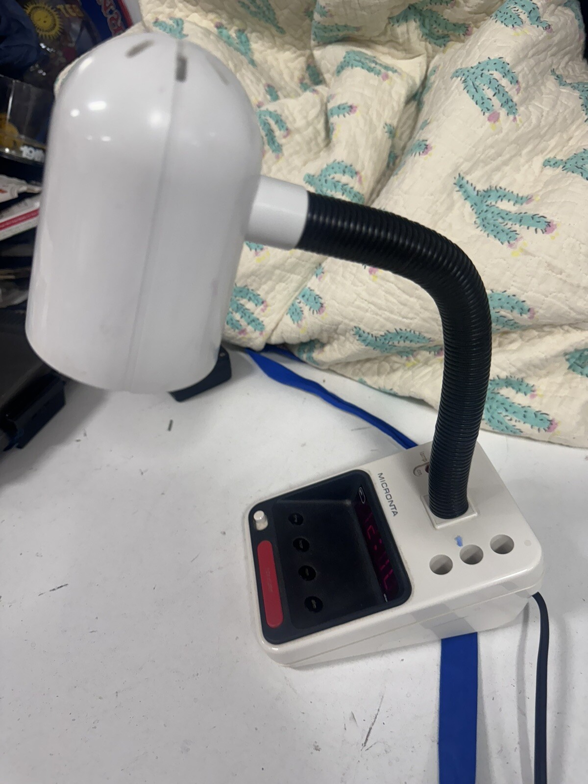 VTG Micronta 63-874 Desk Lamp Digital Alarm Clock Gooseneck Light Pen ...