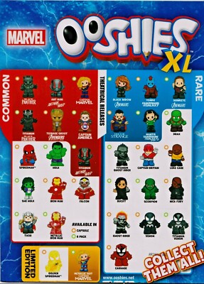 OOSHIES XL Common & Rare Items Marvel Collection | eBay Australia