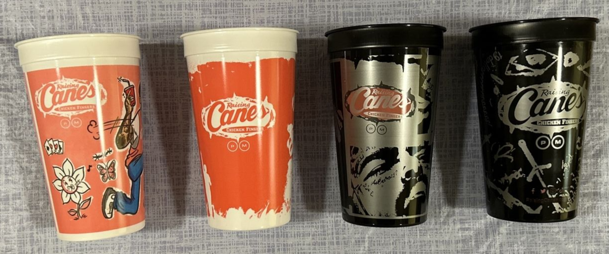 NEW 2023 Post Malone Raising Cane’s Collector Cups Full Set 1-4 Limited ...