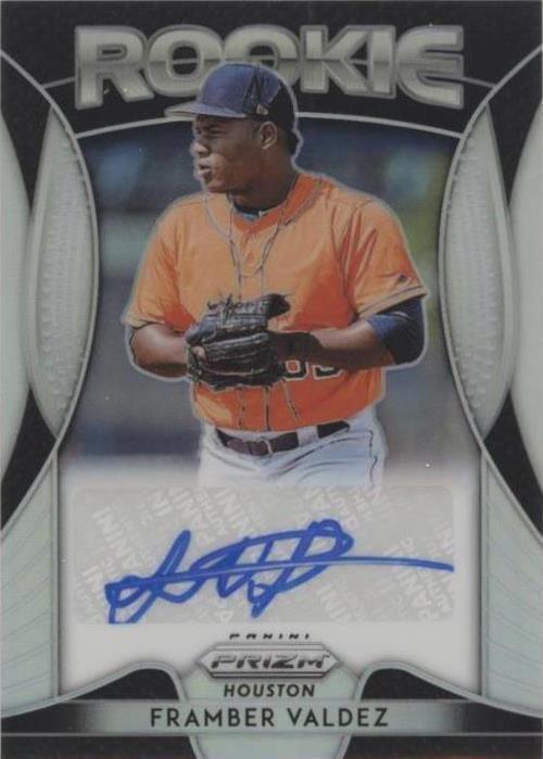 2019 Panini Prizm - Rookie Autographs Framber Valdez #RA-FV Silver ...
