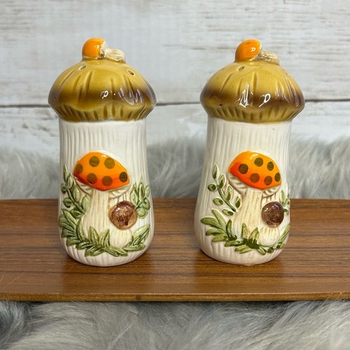 Vintage Merry Mushroom Salt and Pepper Shakers 70s Sears Roebuck Co | eBay