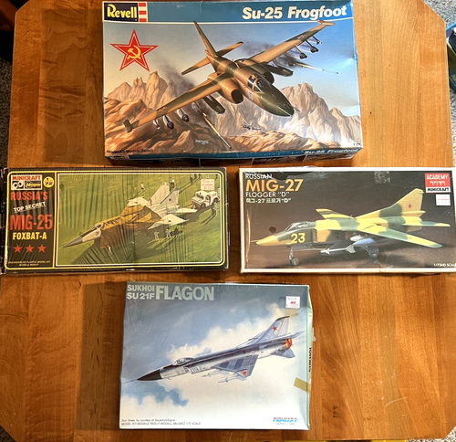 1/72 Scale Russian Jet Fighter/Bomber Model Kits LOT 4x Free Shipping ...