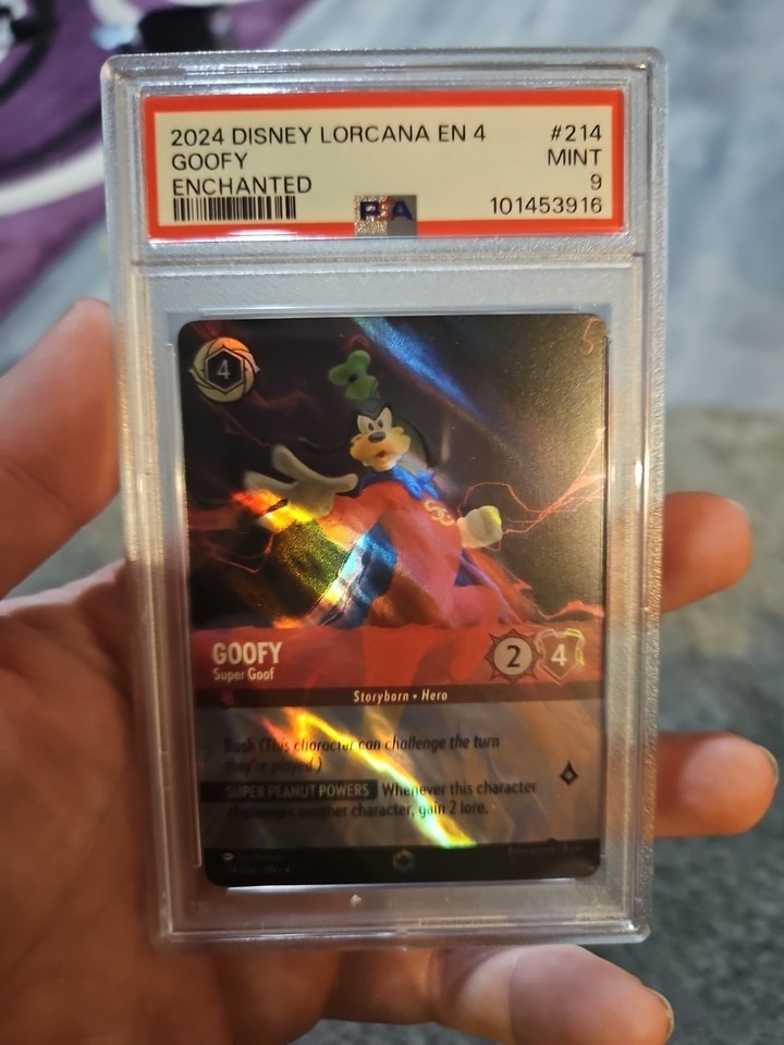 Goofy - Super Goof (Enchanted) 214/204 Ursula's Return Holo Psa 9 | eBay