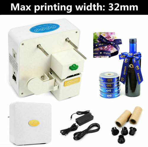 Desktop Digital Ribbon Printer Hot Foil Printing Machine Stamping 32mm ...