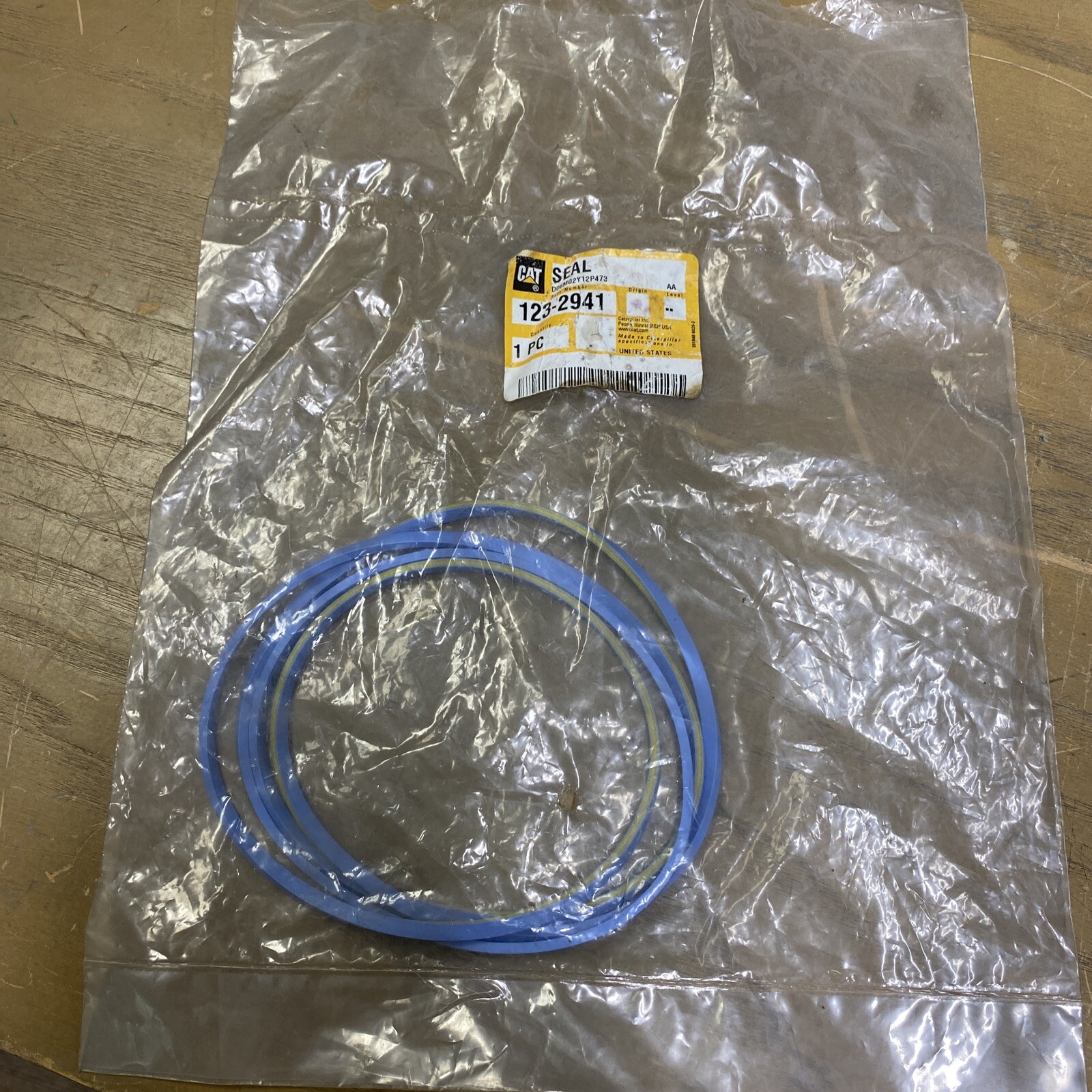 SET OF 4 Caterpillar CAT 123-2941 Seal Light Blue 1J3331-G30 | eBay