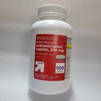 Up & Up Extra Strength Acetaminophen Caplets 500mg Capsule-Shaped ...
