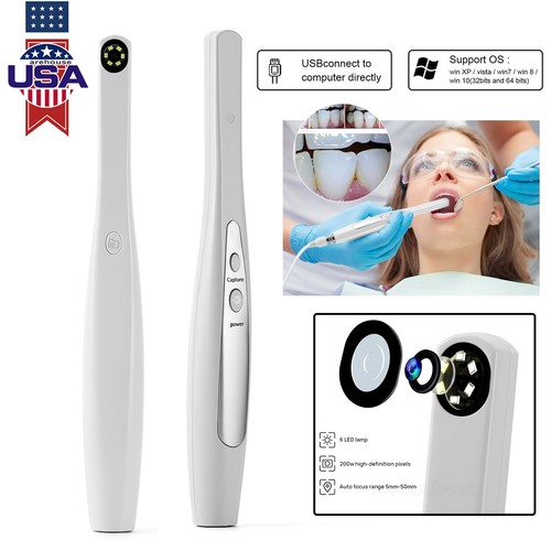 USB Dental Intraoral Camera Auto-Focus Digital Imaging Intra Oral 6 LED ...