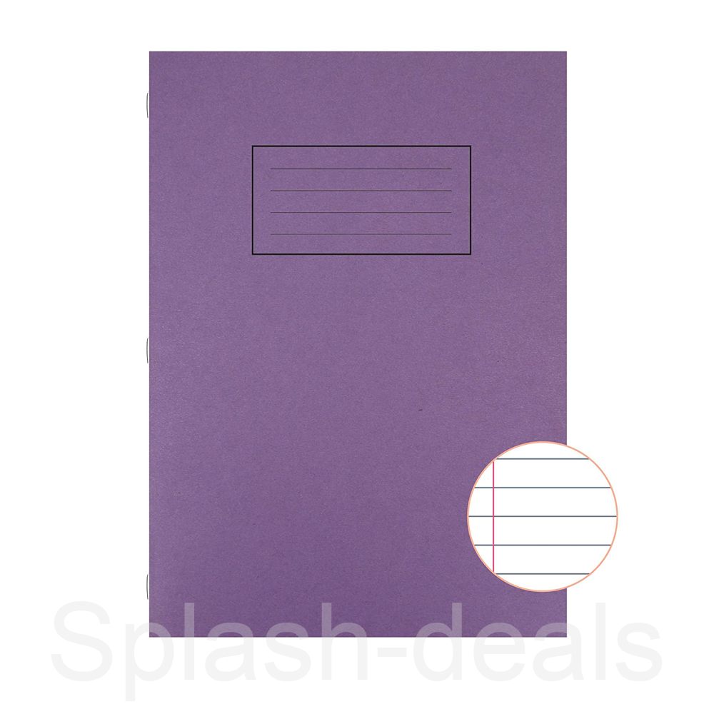 Silvine A4 A5 Exercise Books - 80 Page School Notebooks Homework ...