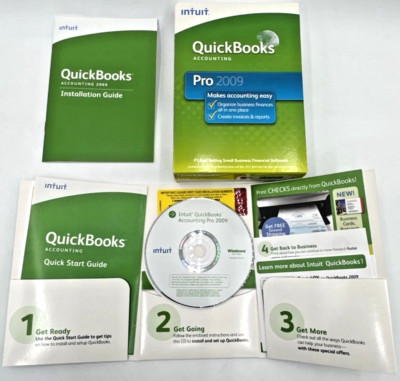 Intuit Quickbooks Pro 2009 Accounting (Windows) Full Retail US Vers. w ...