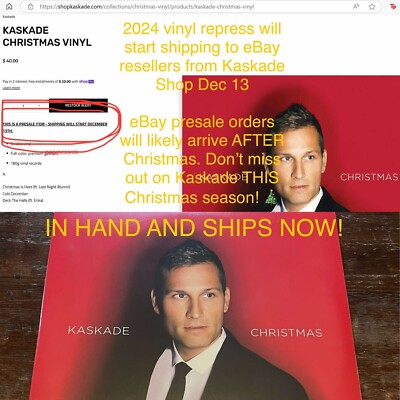 Kaskade Christmas - DOUBLE VINYL 🔴⚪️ Red+White 180g - NEW, SEALED ...