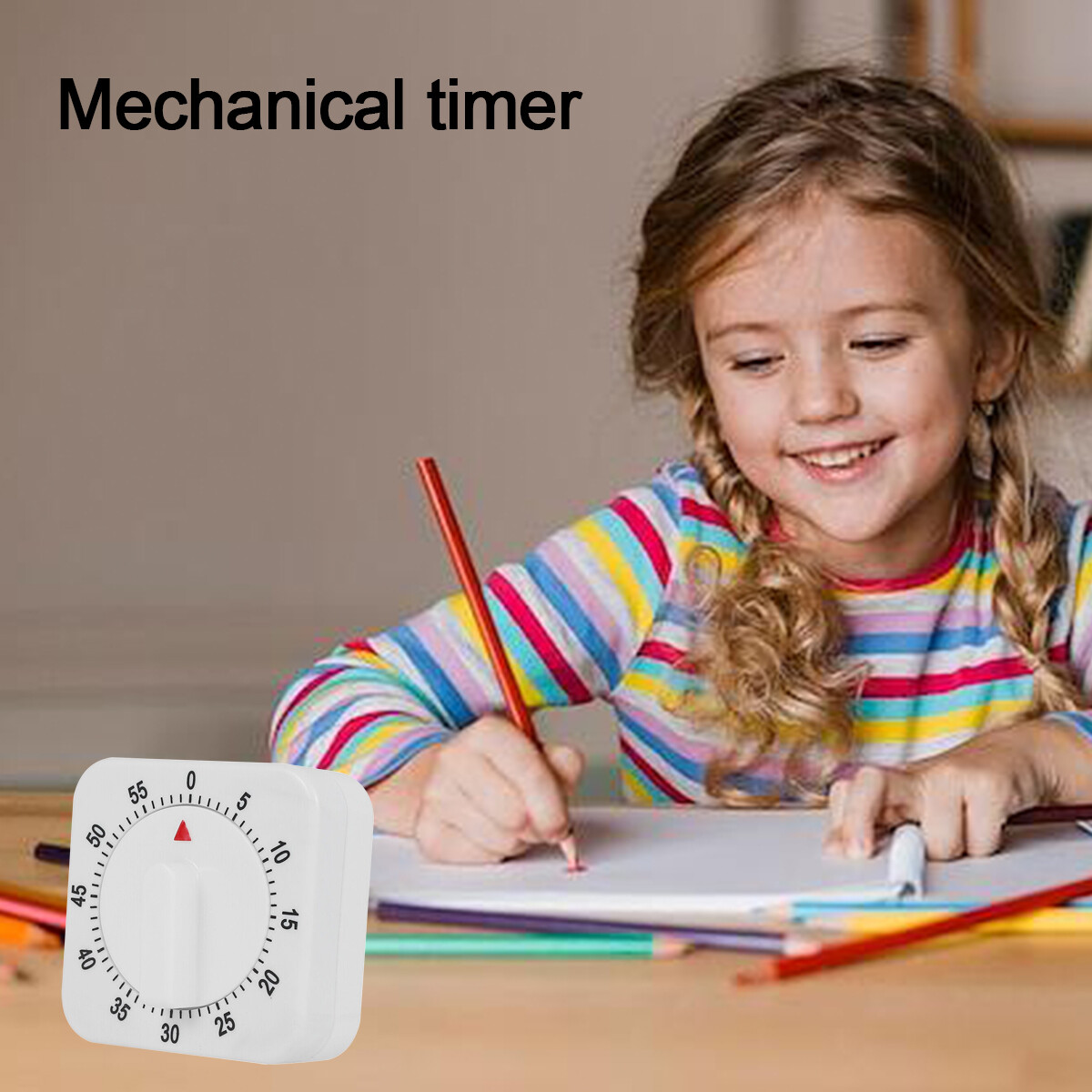 1 Hour 60 Mins Mechanical Kitchen Cooking Timer Game Alarm Count Down ...