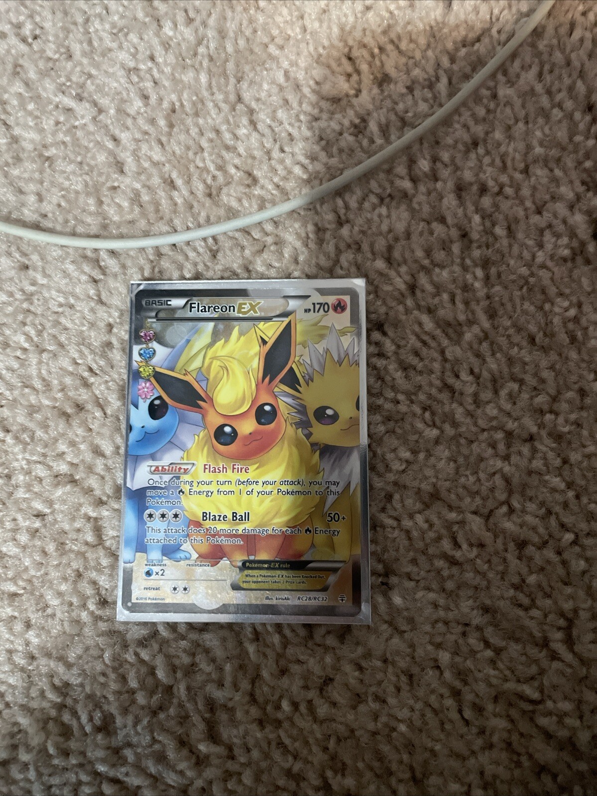 Flareon EX RC28/RC32 Generations Full Art Holo Pokémon Card | eBay