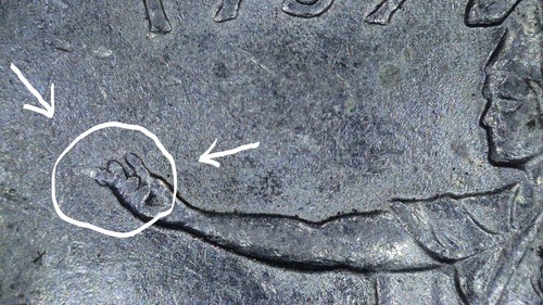 2008 HAWAII STATE QUARTER WITH RARE FINGER ERROR ON THE REVERSE SIDE OF ...