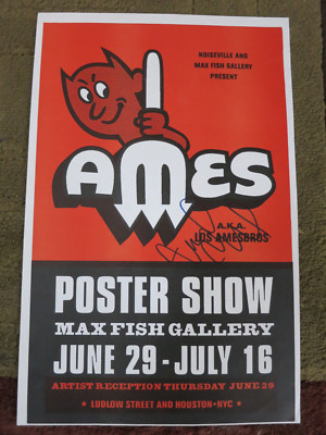 Mike McCready autographed poster coa + Proof! Pearl Jam Ames poster ...