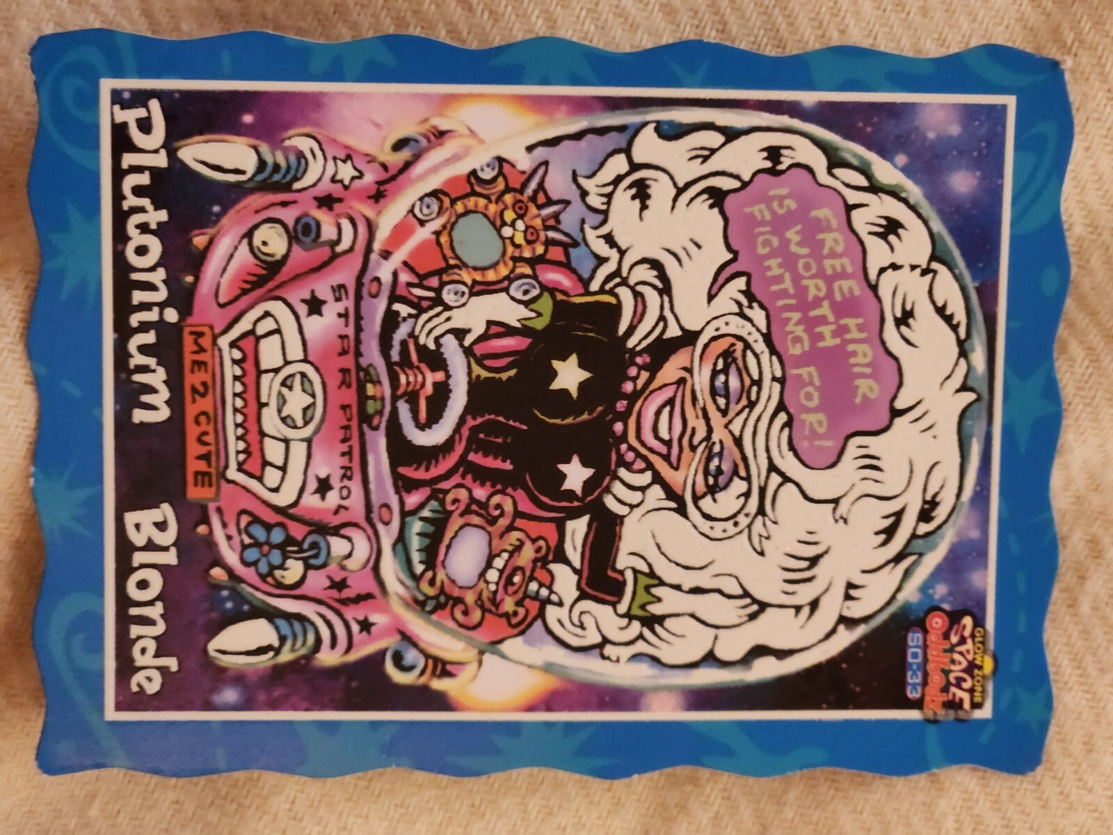 Blue Oddbodz Glow Zone Space card no SO- 33 Plutonium Blonde | eBay