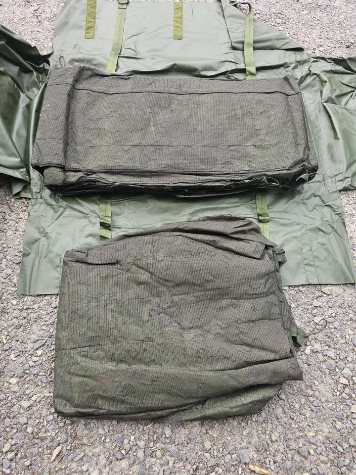 NEW, US Military WOODLAND Camo Screening System Radar Scattering & Pole ...