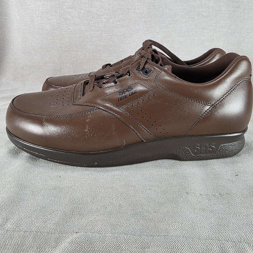 SAS Time Out Shoes Mens Size 11.5 WW Brown Leather Made in USA Tripad ...