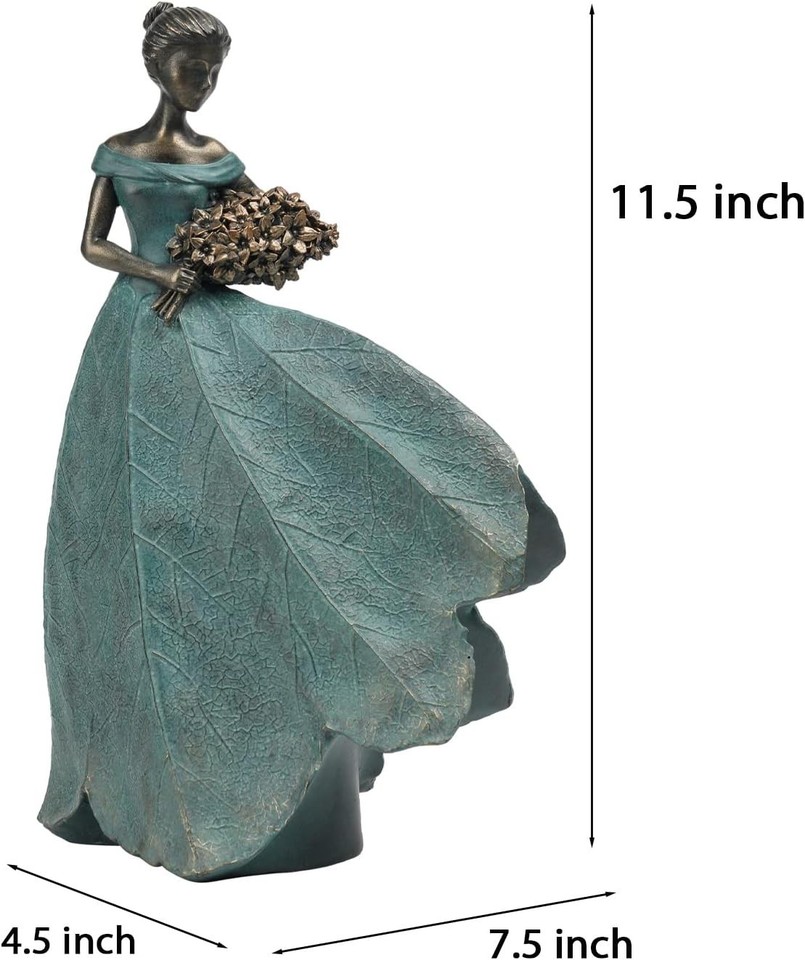 Fairy Statue Collection Home Decoration - Leaf Angel Girls Resin Home ...