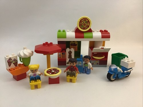 Lego Duplo My Town Pizzeria 10834 Complete Pizza Ice Cream Restaurant ...