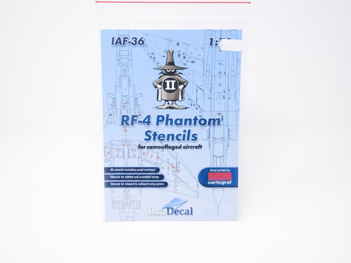 1/72 IsraDecal Decals - RF-4 Phantom II Stencils for Camouflaged ...